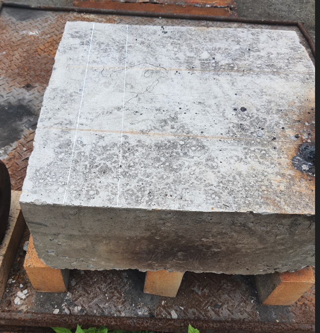 Demolition Test of Reinforced Concrete Structures with Thermic Lance